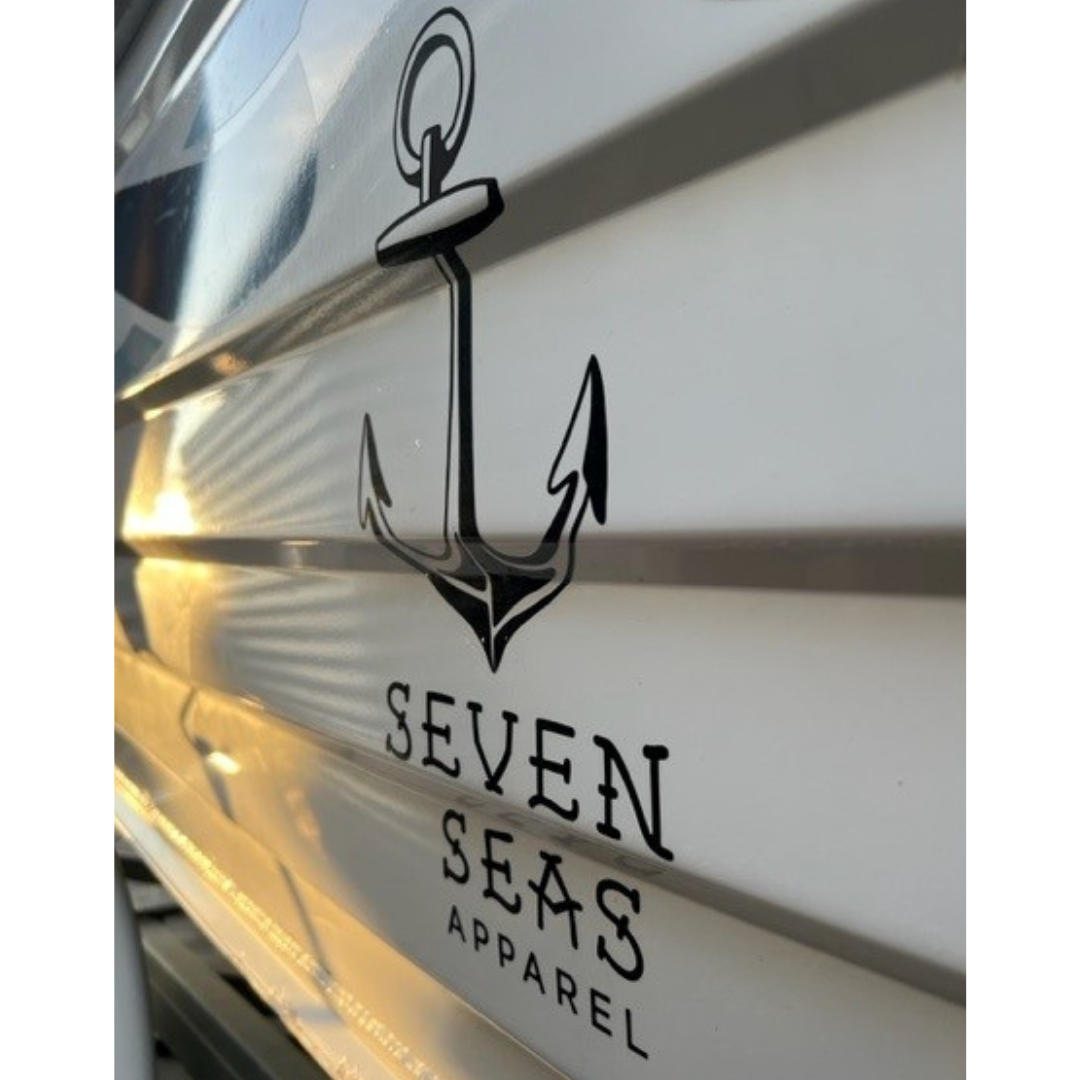 CAR/BOAT STICKER - ANCHOR - 300mm – Seven Seas Apparel