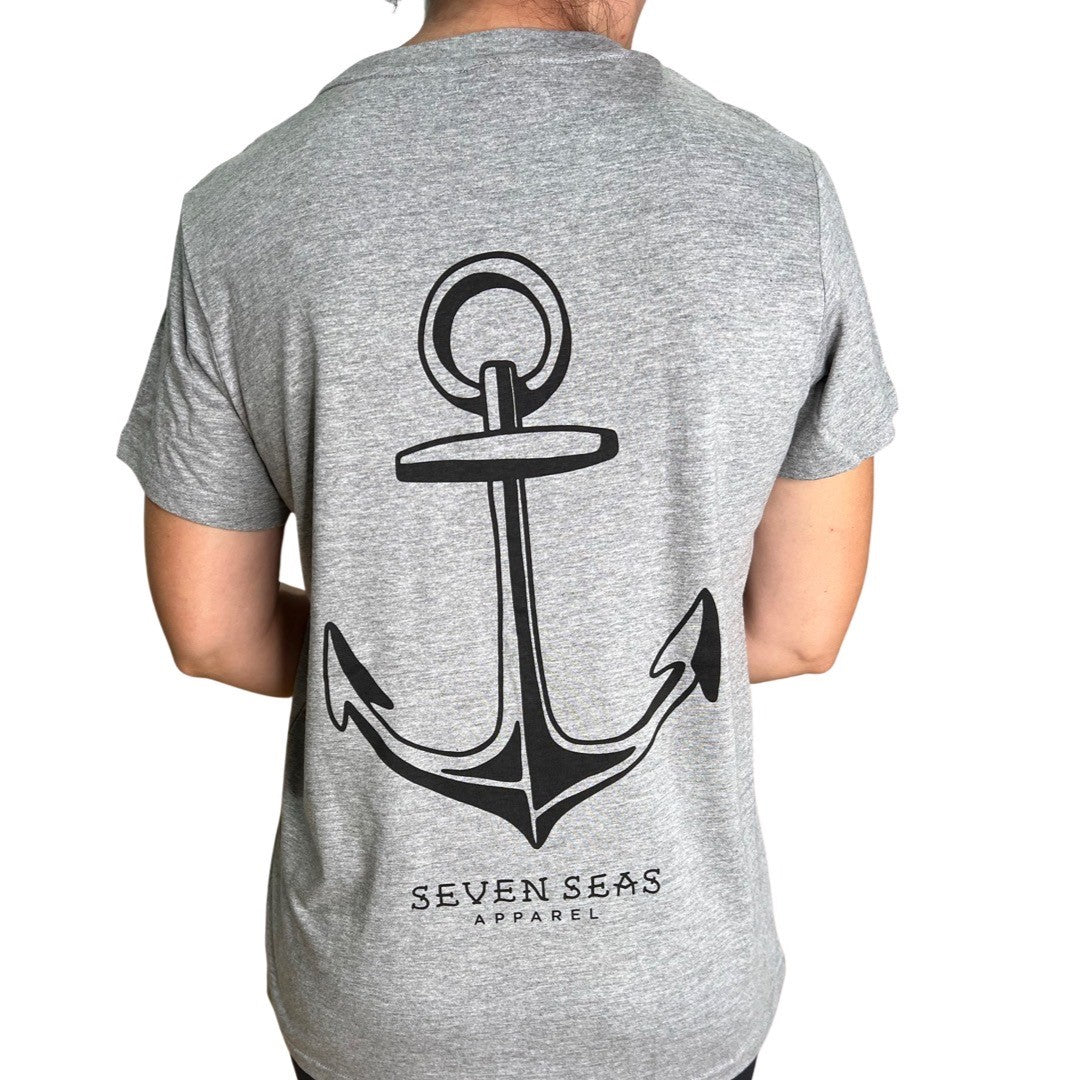 ANCHOR - WOMEN'S TEE - GREY – Seven Seas Apparel